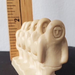 Small Boma Inuit Sculpture / Group of Five Men Walking / Canadian Art ...