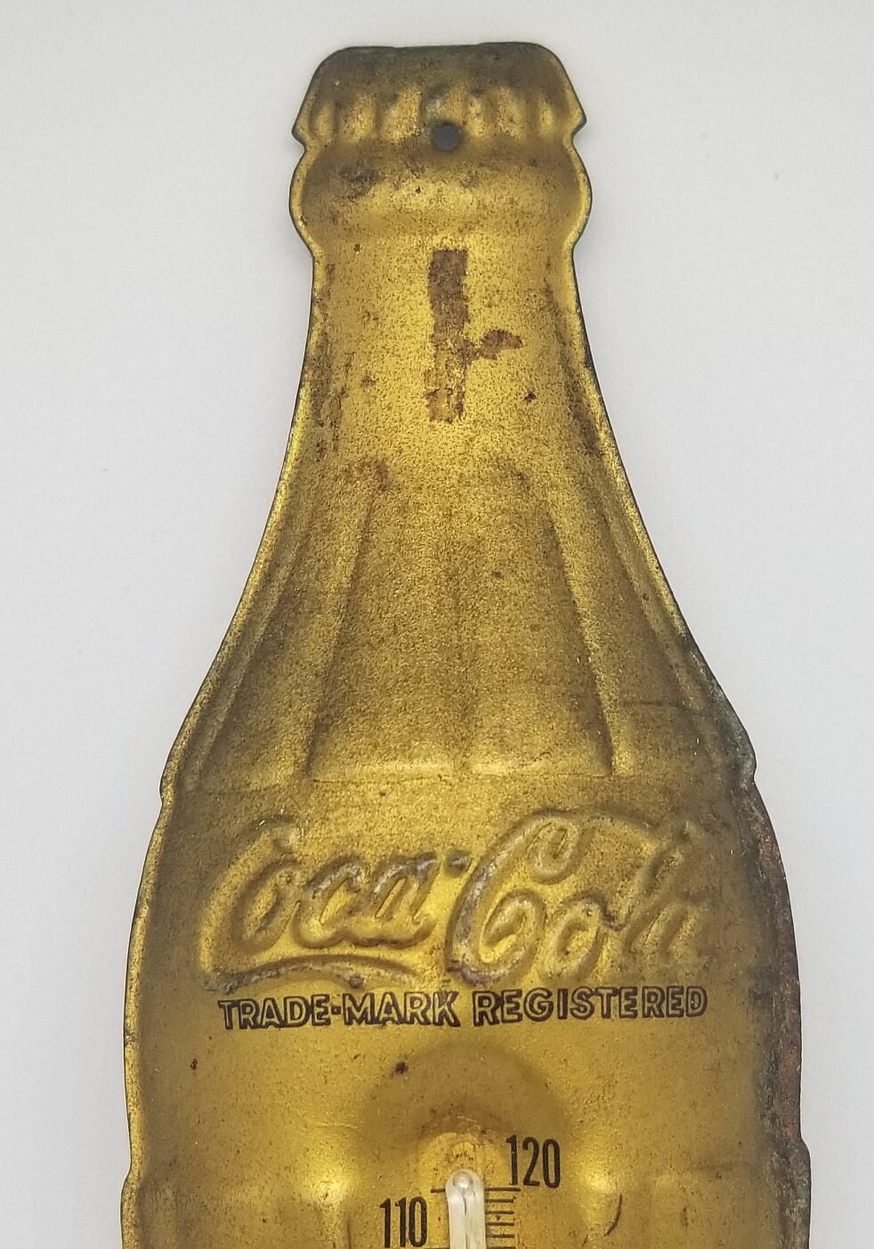Vintage Coca Cola Bottle Shaped Thermometer / 1950s / Tin / - Etsy