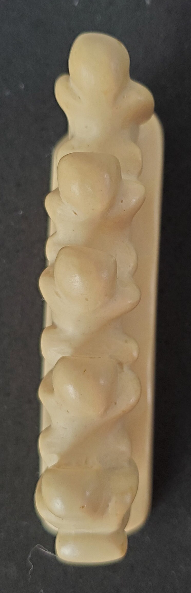 Small Boma Inuit Sculpture / Group of Five Men Walking / Canadian Art ...