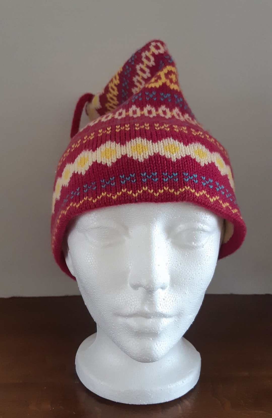 Vintage Murray Merkley Winter Ski Hat / Wool Toque With Tassel - Etsy