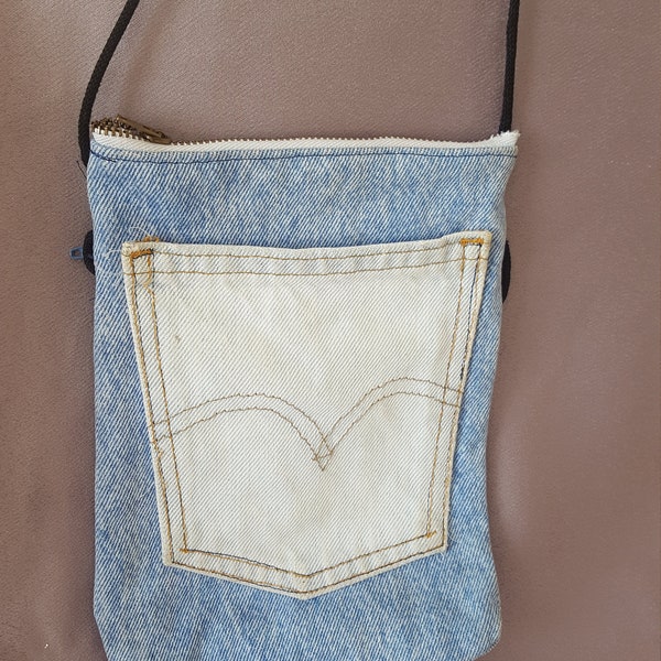 Blue Jean Purse - Etsy
