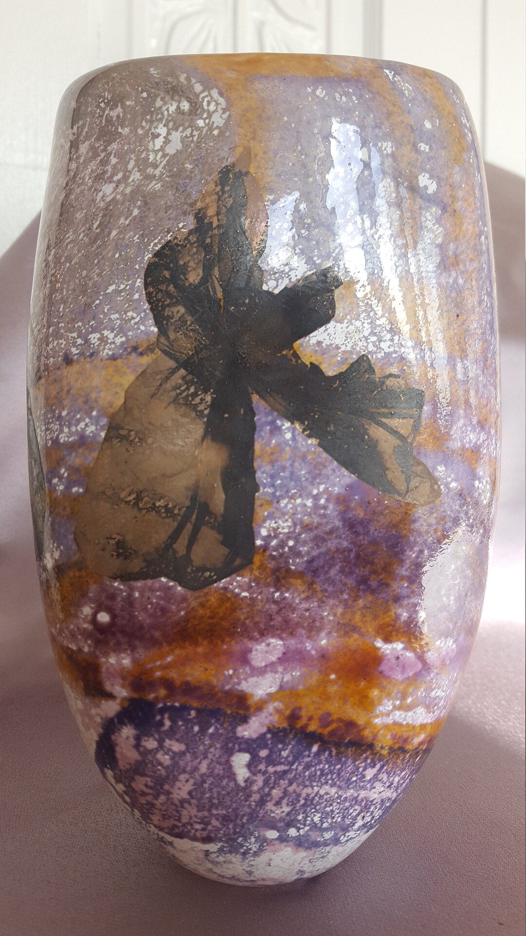 Susan Rankin 'flattened Glass' Vase Sculpture / Canadian Artist ...