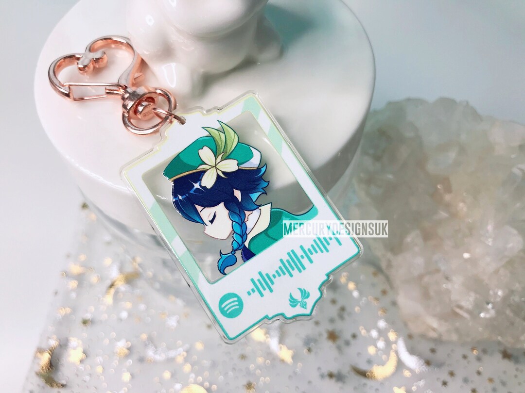 Genshin Impact Charm VENTI // Clear Acrylic Keychain With - Etsy Australia