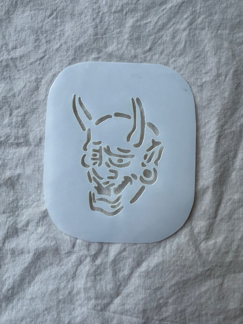 Japanese Demon Stencil for Airbrush Tattoo - Etsy