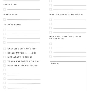 Realtor Daily Planner Sheet - Etsy