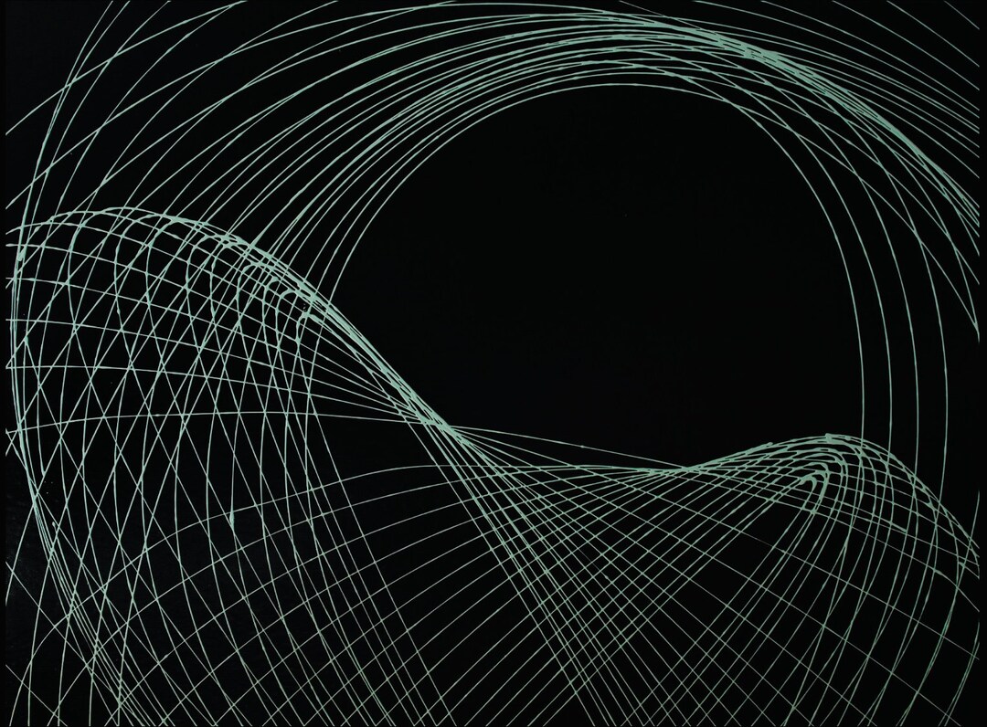 Abstract Pendulum Painting Large Canvas Black - Etsy