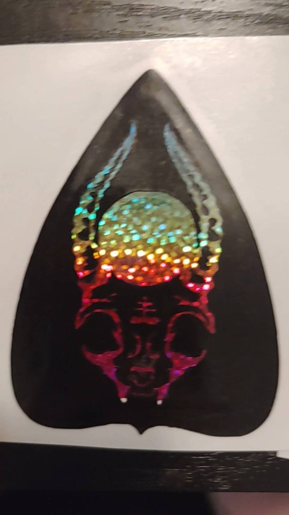 Rainbow demon plachette// demon decal// rainbow demon// laptop | Etsy