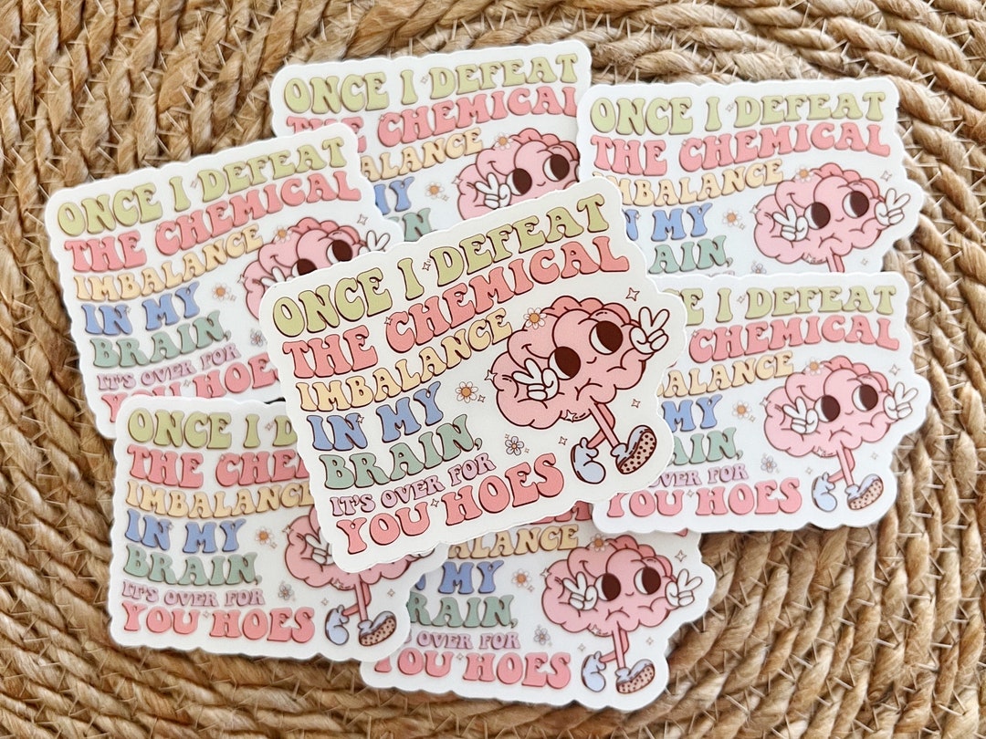 Mental Health Clear Sticker Dark Humor Sticker Neurodivergent Sticker ...