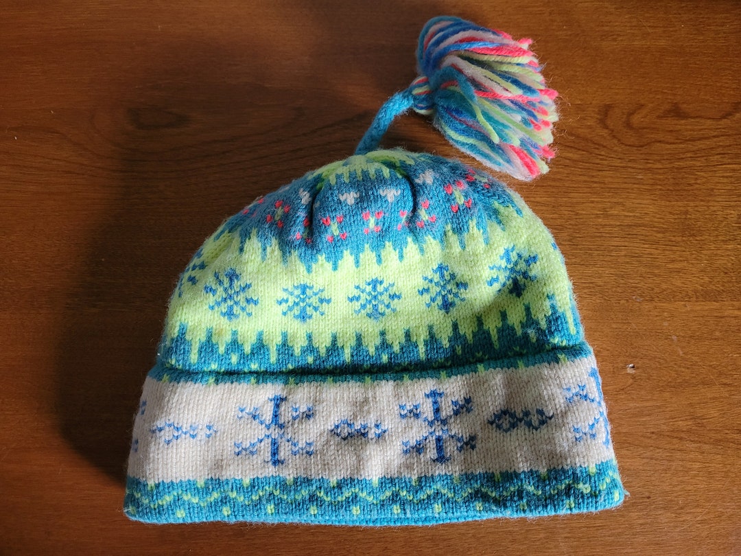 Unisex 80's/90's Murray Merkley Winter Hat With Tassel and Pompom New ...