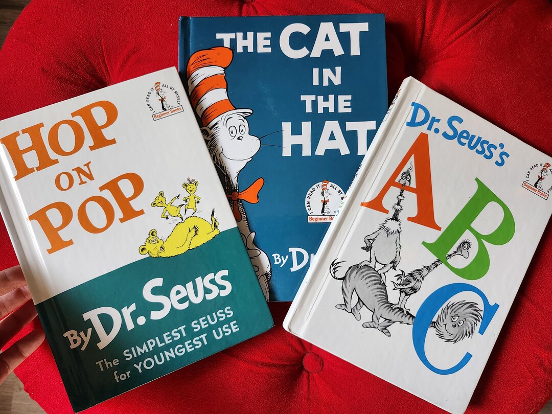 Three Dr. Seuss Books - Hop on Pop, the Cat in the Hat, and Dr. Seuss's ...