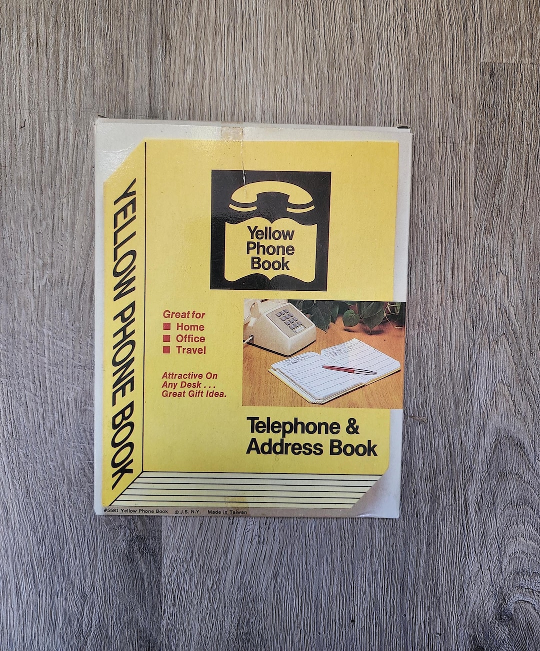Yellow Phone Book 1980's - Telephone and Address Book - Unused - New ...