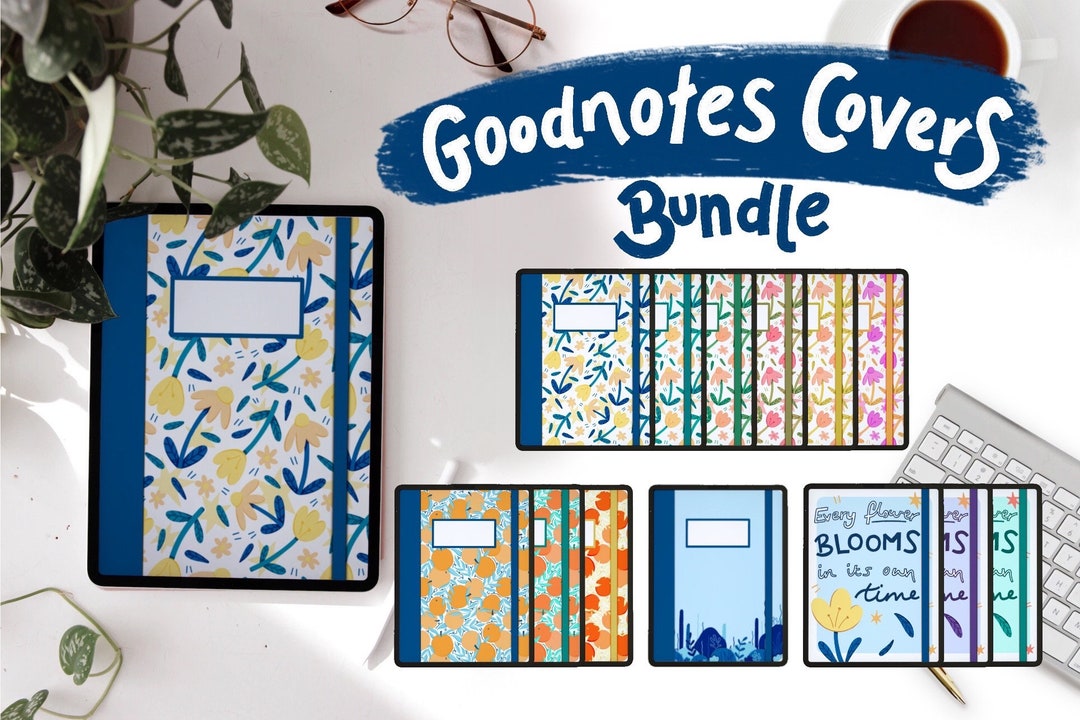 Goodnotes Digital Planner Cover Bundle for Notebooks / 13 Downloadable ...
