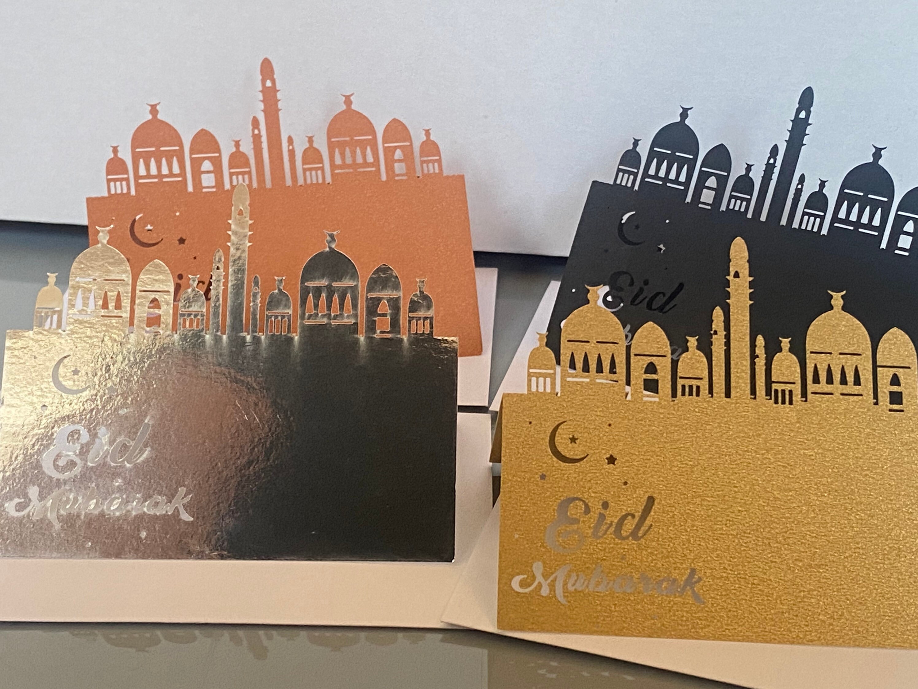 Happy Eid / Eid Mubarak Cards / Laser Cut Cards / Masjid - Etsy
