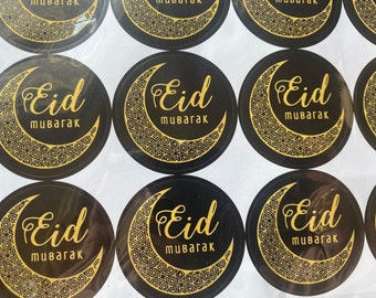 10 Piece Eid Mubarak Sticker / Light Blue Eid Mubarak Sticker / Eid ...
