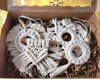 Macrame Heart Ornament Door Hanger Door Decor Rustic - Etsy