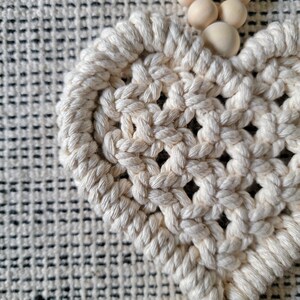 Macrame Heart Ornament Door Hanger Door Decor Rustic - Etsy