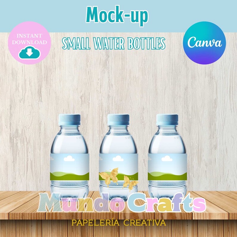 MAQUETAS BOTELLAS De AGUA, Marcos De Botellas De Agua En Canva - Etsy