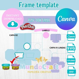 PLAY DOH TEMPLATE mini editable en Canva - Etsy.de