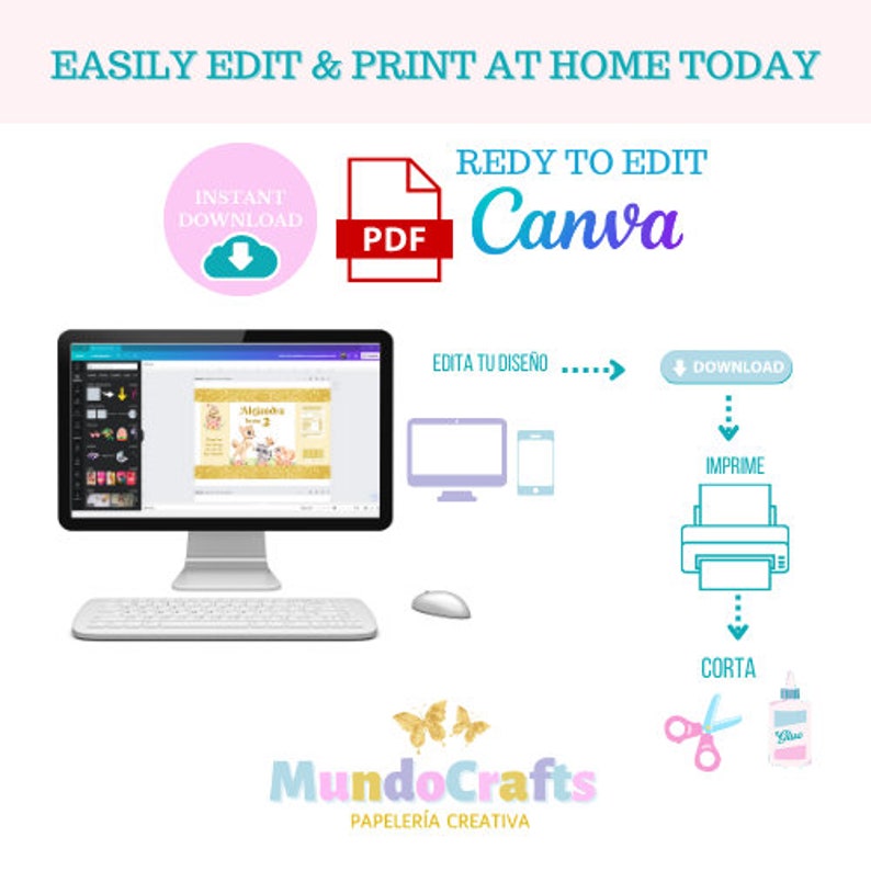 PLANTILLA de LUNCH BOX editable en Canva Marcos Canva para - Etsy México