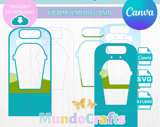 Porta Domo Minnie Svg , Plantilla Digital SVG , Portavasos Con Domo SVG ...
