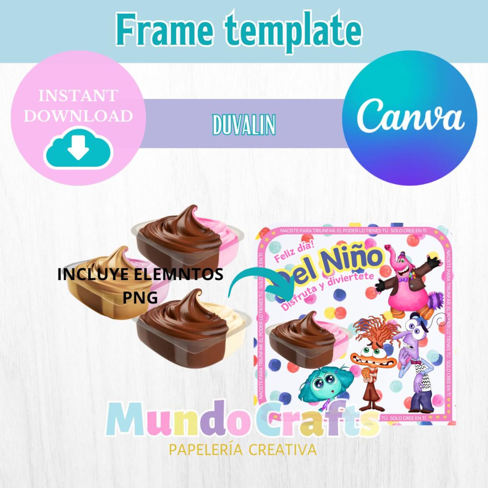 PLANTILLA DUVALIN GIGANTE Editable En Canva, Para Fiestas ...