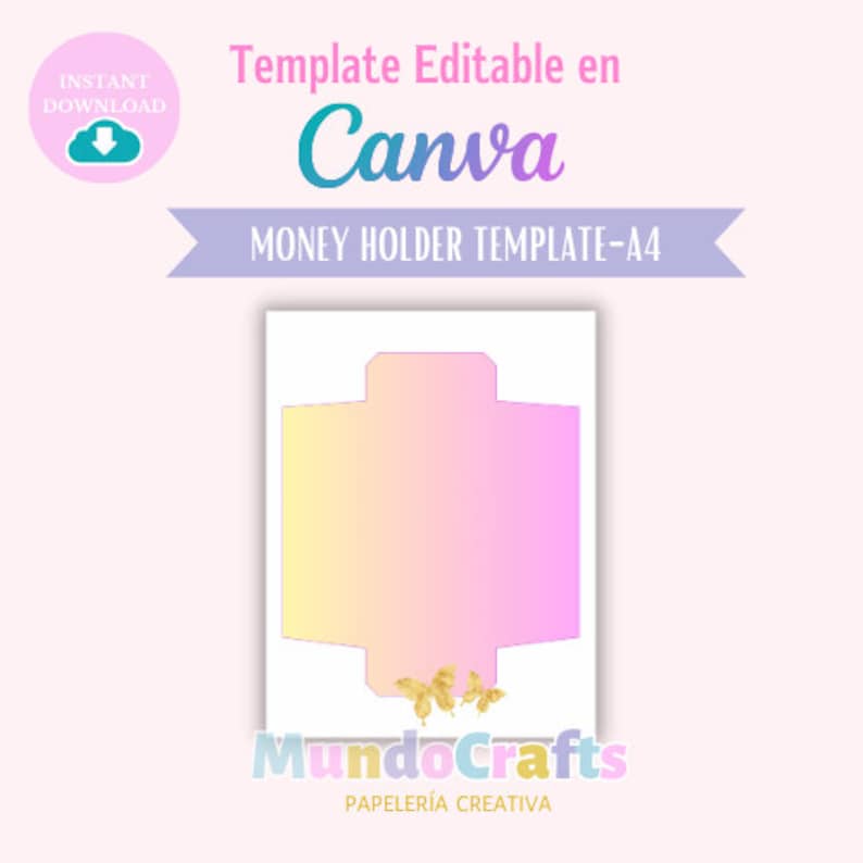 PLANTILLA De SOBRES Editable En Canva. Plantilla De Sobre Para Dinero ...