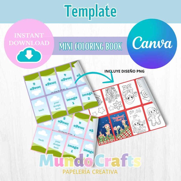 Mini Coloring Book - Etsy