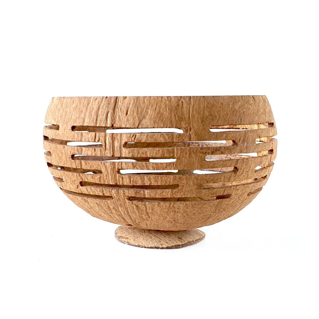 Horizons Coconut Planter | Pot & Base Handcrafted From a Reclaimed ...