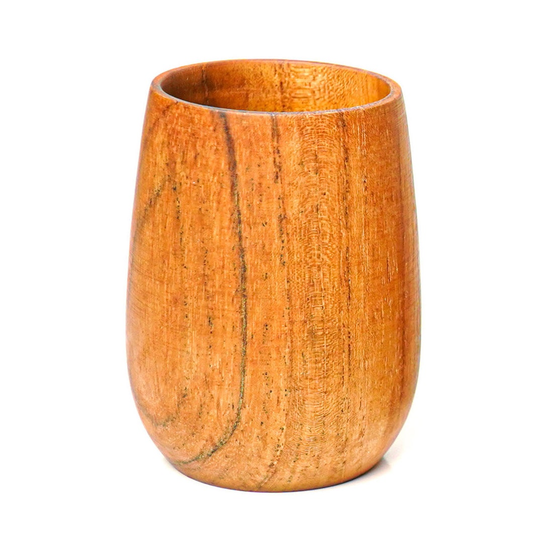 Rounded Teak Wood Cup - Etsy