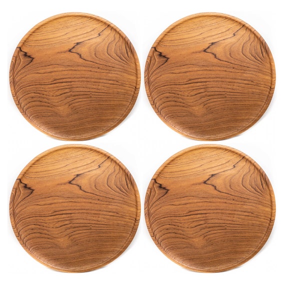 TeakWood Plate From Grade A Wood by Indonesian Crafted Dining & Serving ...