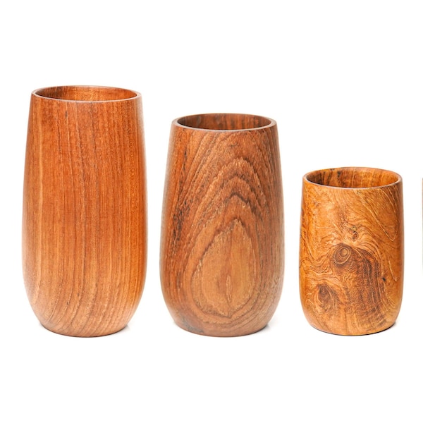 Wood Cup Set - Etsy