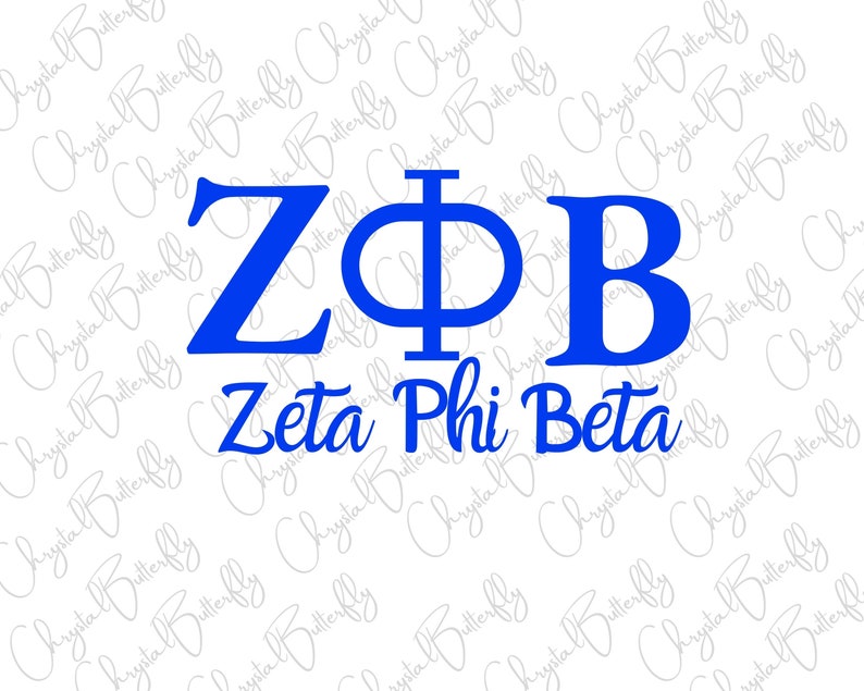 Zeta Phi Beta Cut File - Svg. Png. AI. Eps. Jpg. Png - Etsy