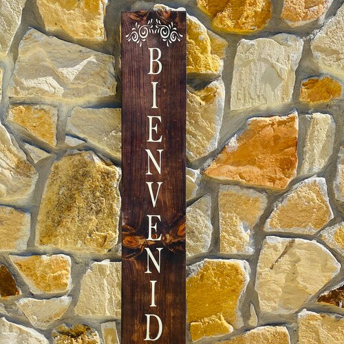 Bienvenidos Welcome Sign Spanish Welcome Sign Porch - Etsy