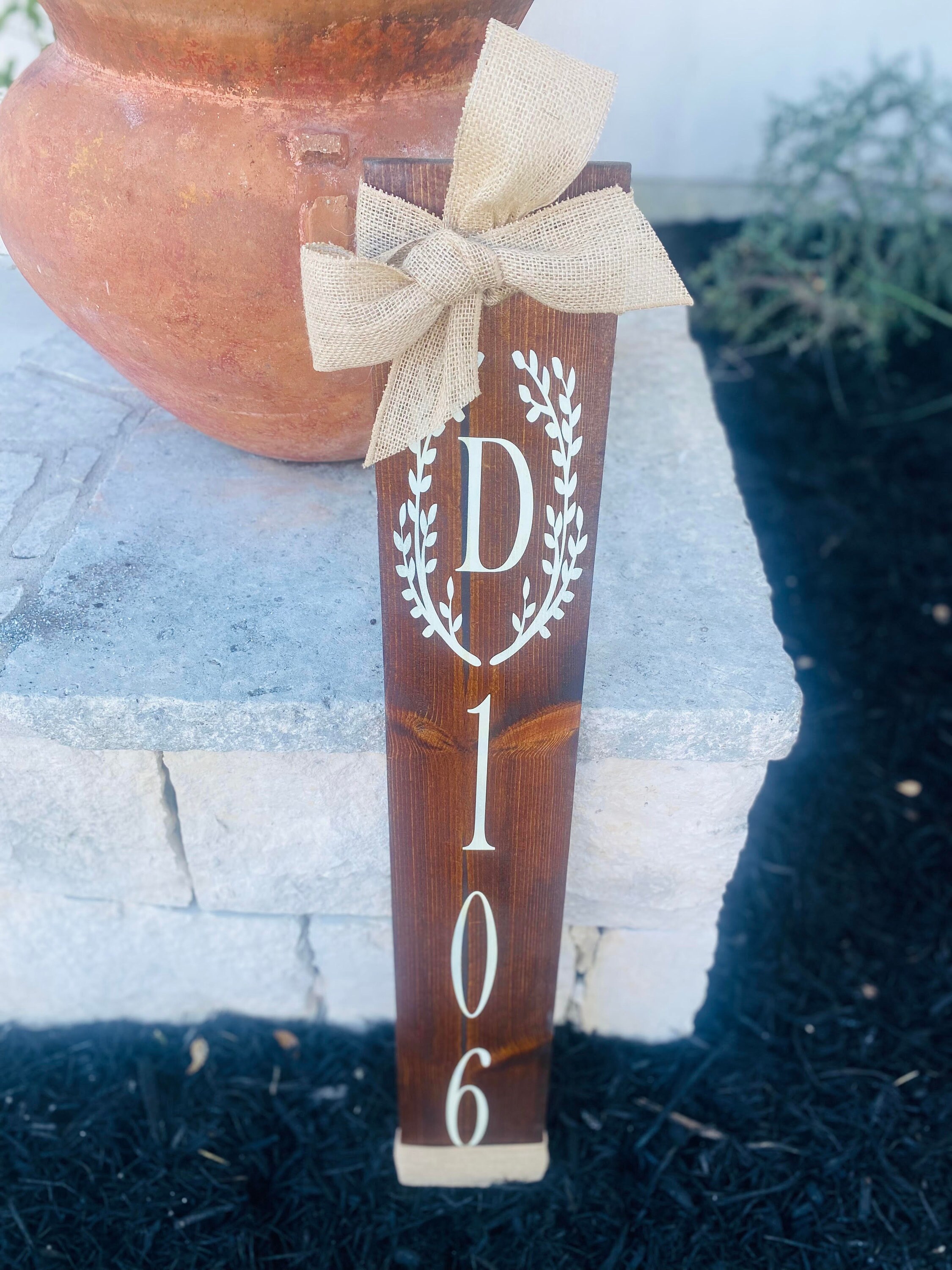 Address Porch Sign Modern Wood Sign Customizable Last Name - Etsy