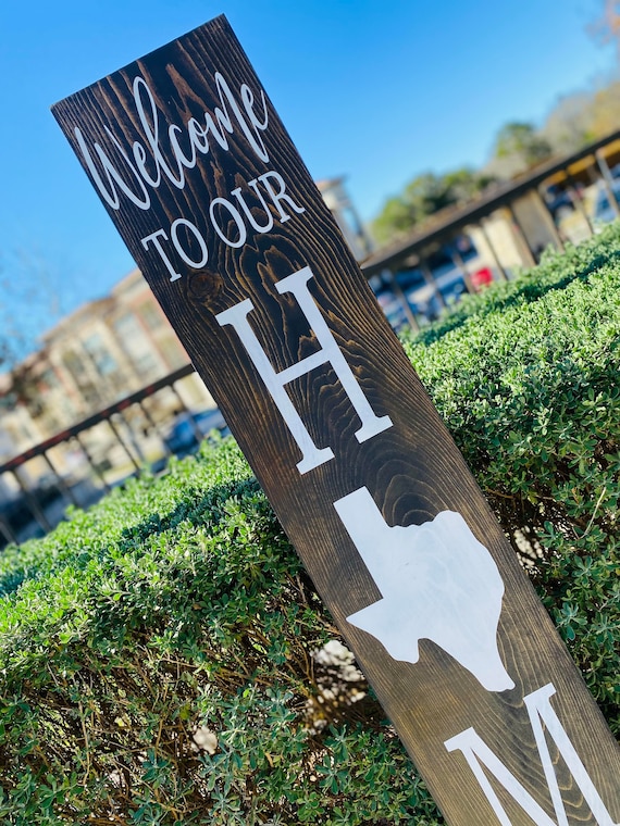 Modern Rustic Wood Sign Vertical Wooden Sign Customizable - Etsy