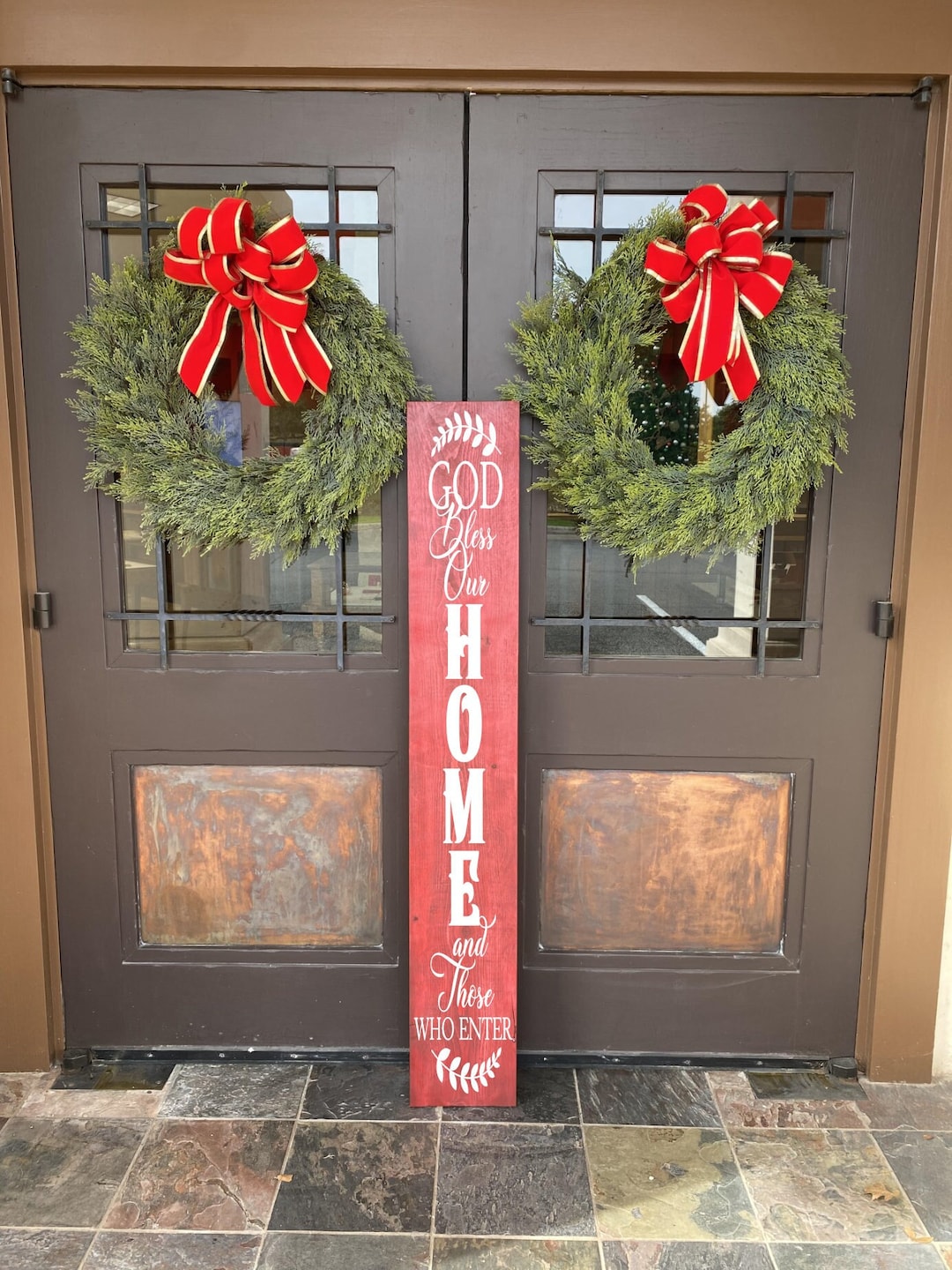 XL Available Welcome Sign, Welcome Sign for Front Porch, Vertical Wood ...