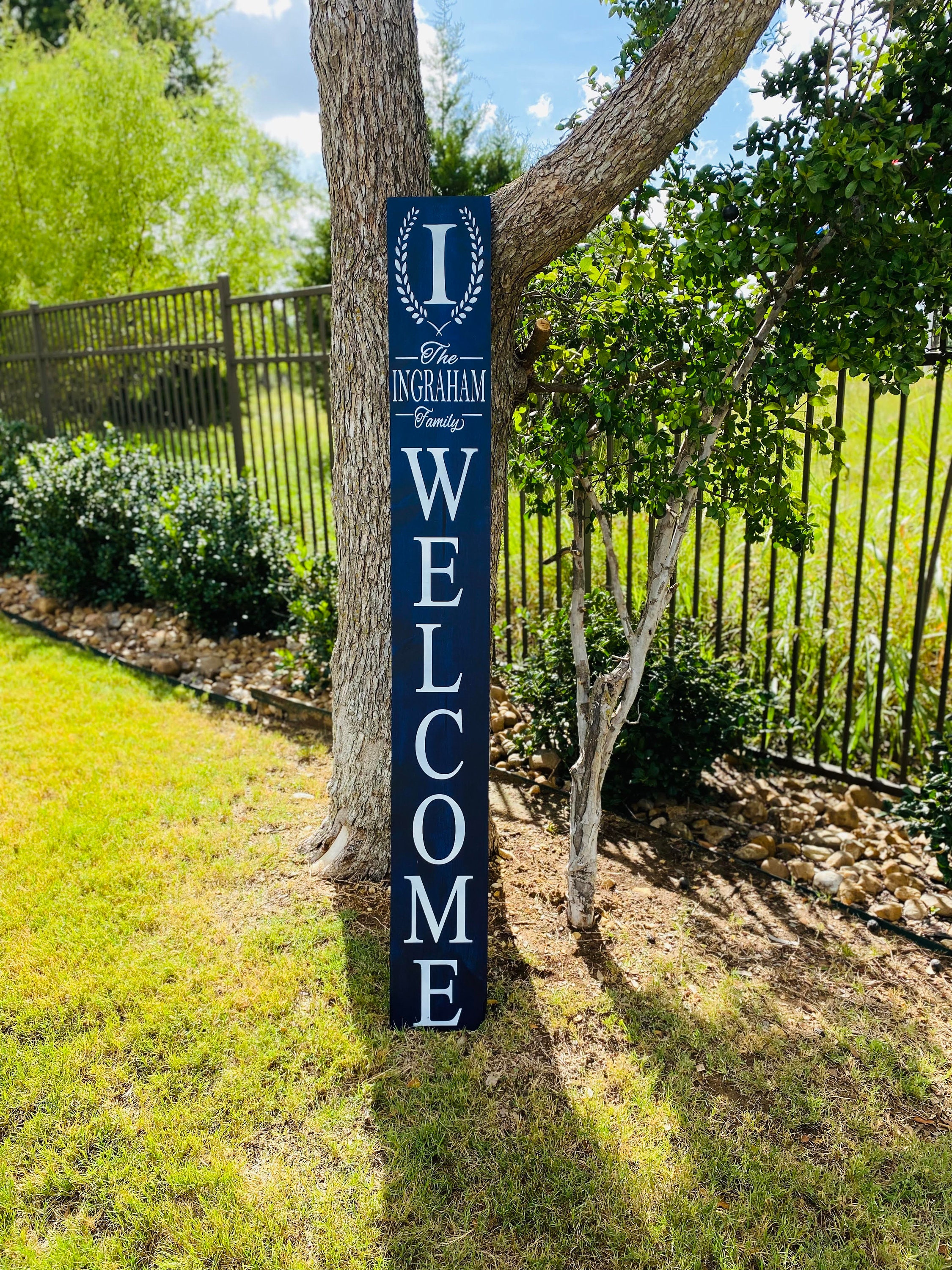 XL Available Welcome Sign, Welcome Sign for Front Porch, Vertical Wood ...