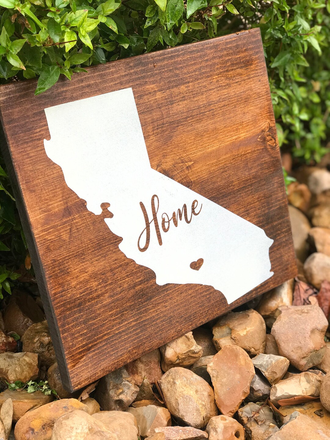 XL Available Custom Home Sign, Home Sign With Heart Over City,(12x12 ...