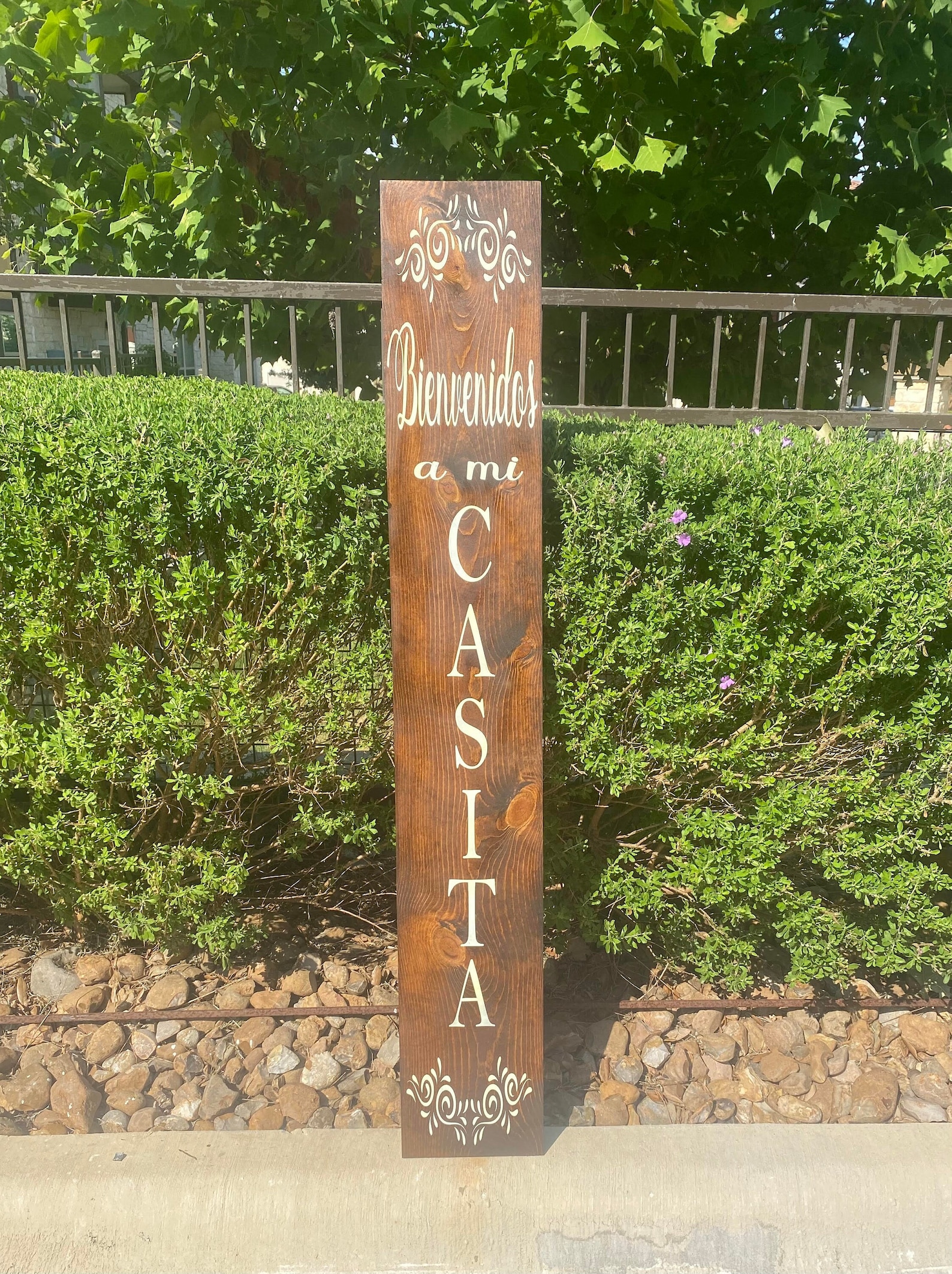 Bienvenidos Welcome Sign Spanish Welcome Sign Porch | Etsy