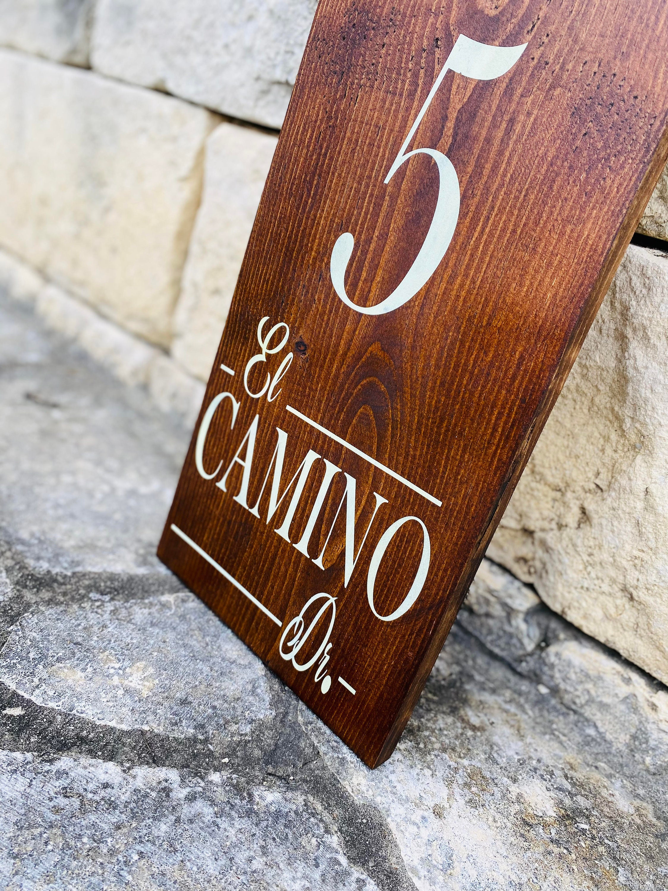 Address Porch Sign Modern Wood Sign Customizable Last Name | Etsy