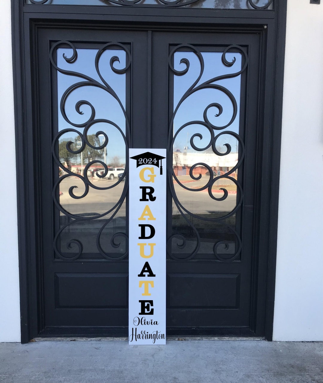 XL Available, Home of a Graduate Porch Sign, Front Porch Sign ...