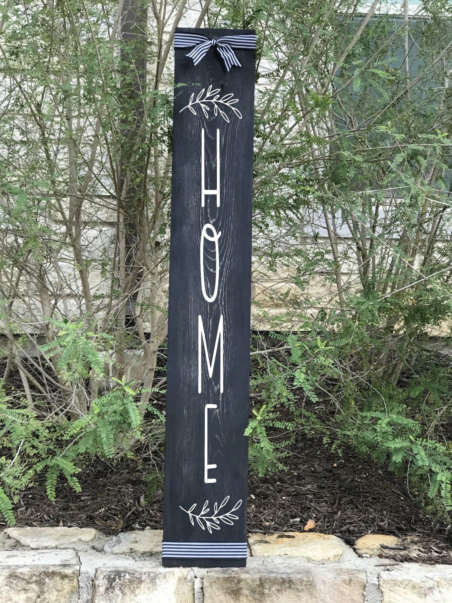 Front Porch WELCOME Sign, Vertical Wooden Sign, Customizable Last Name ...