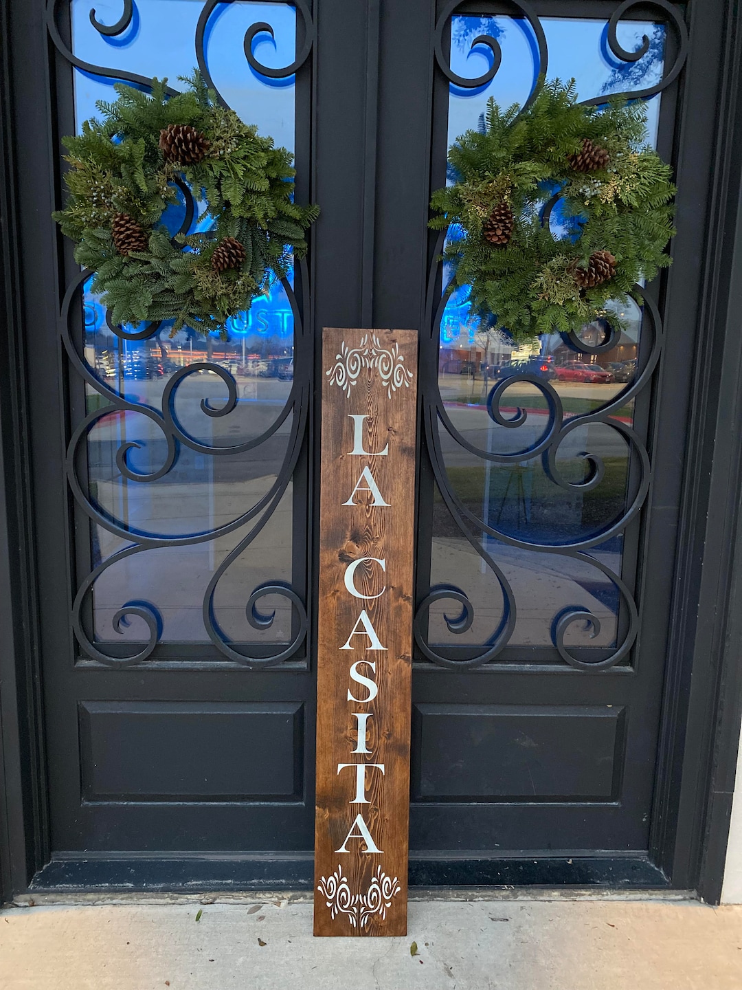 Bienvenidos Welcome Sign - Spanish Welcome Sign - Porch Leanerfront ...