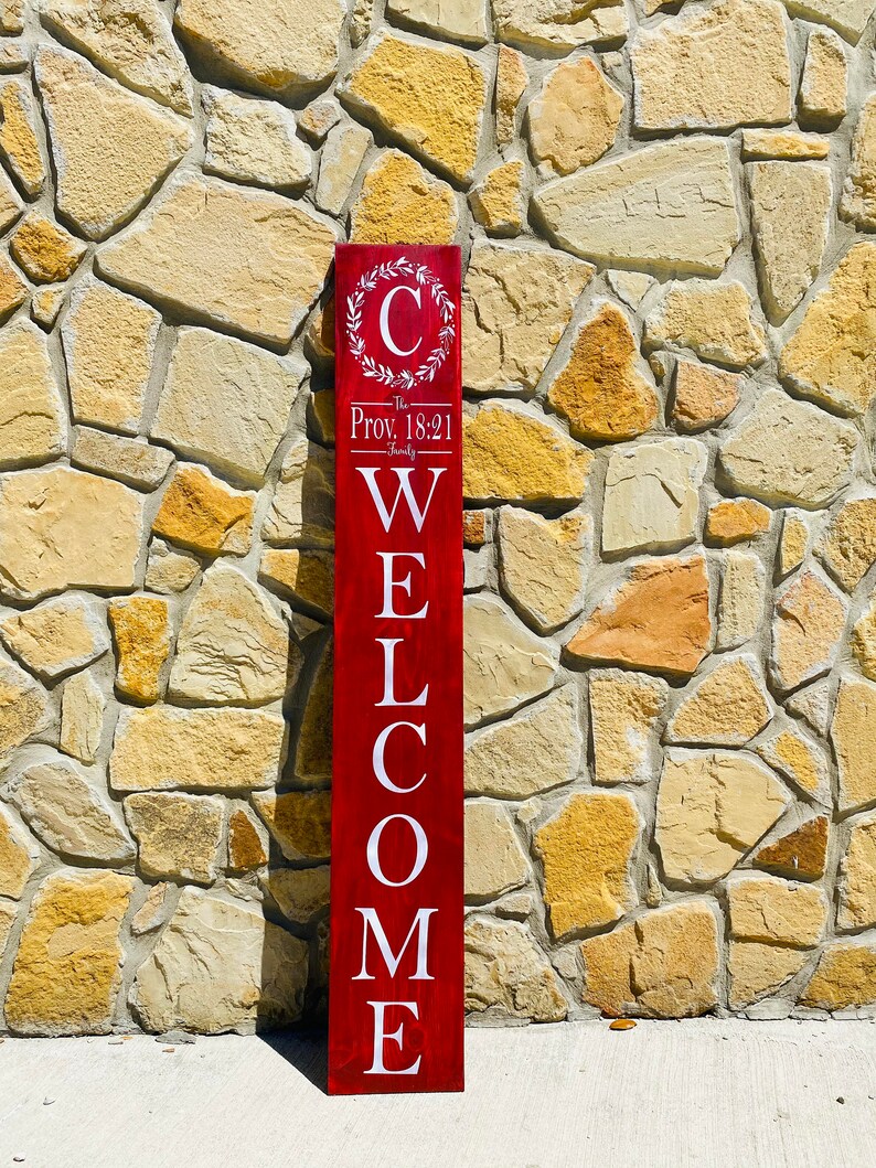 Bible Verse Porch Sign, Welcome Porch Sign, Scripture Porch Sign ...