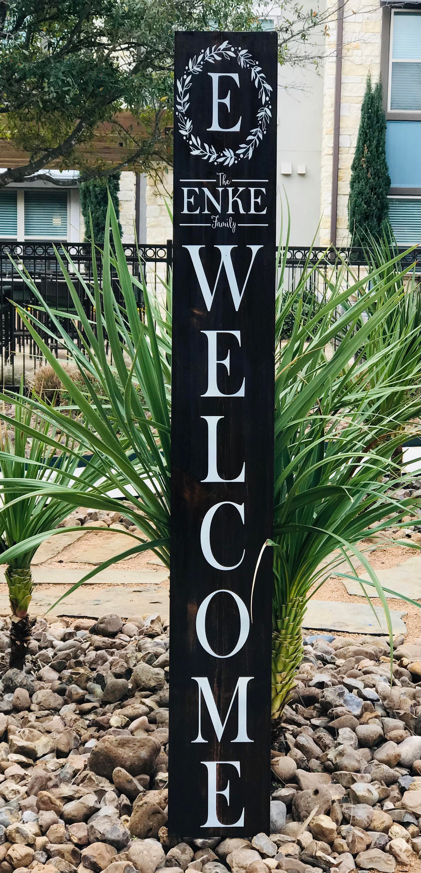Front Porch WELCOME Sign Vertical Wooden Sign Customizable - Etsy
