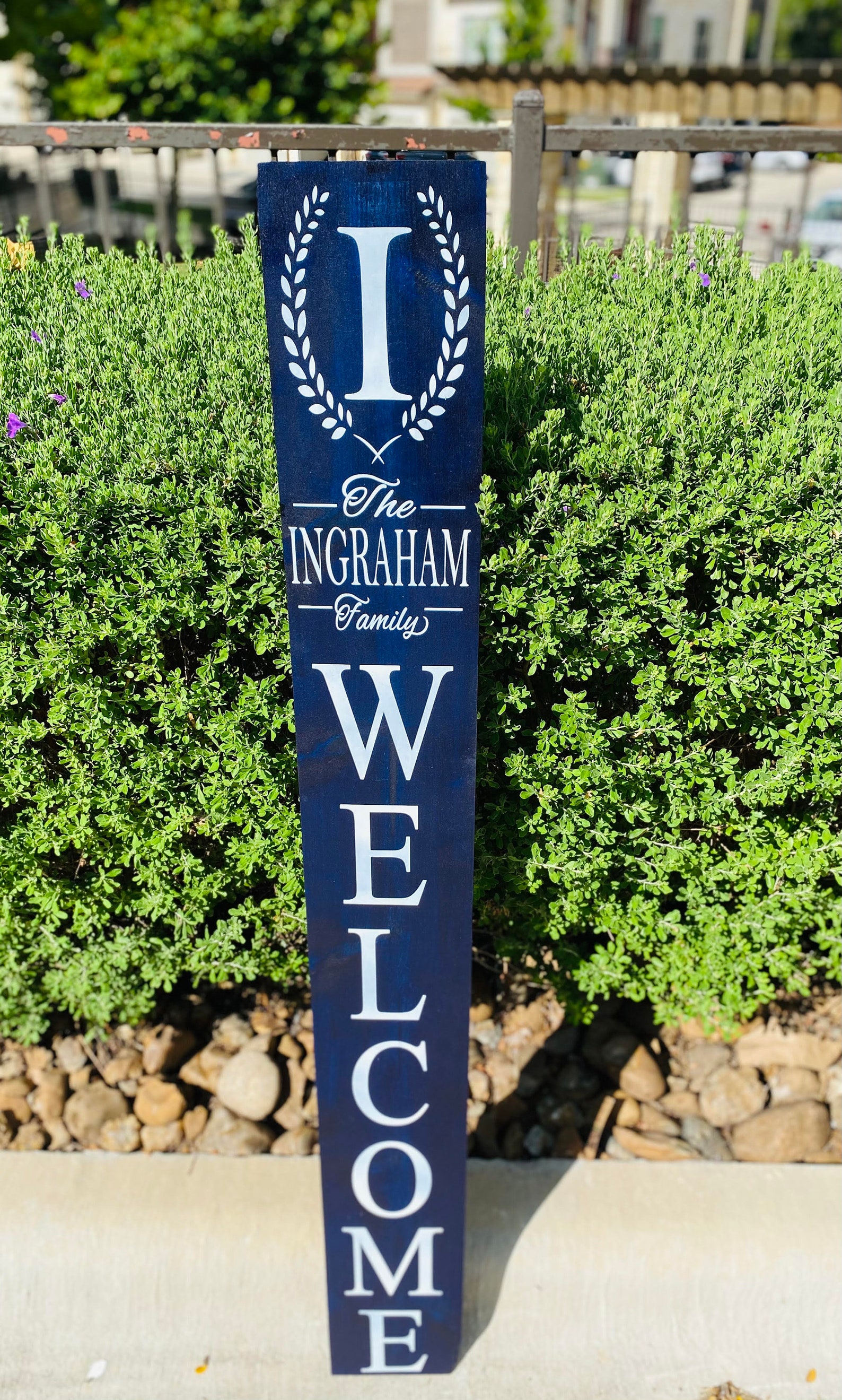 XL Available Welcome Sign, Welcome Sign for Front Porch, Vertical Wood ...