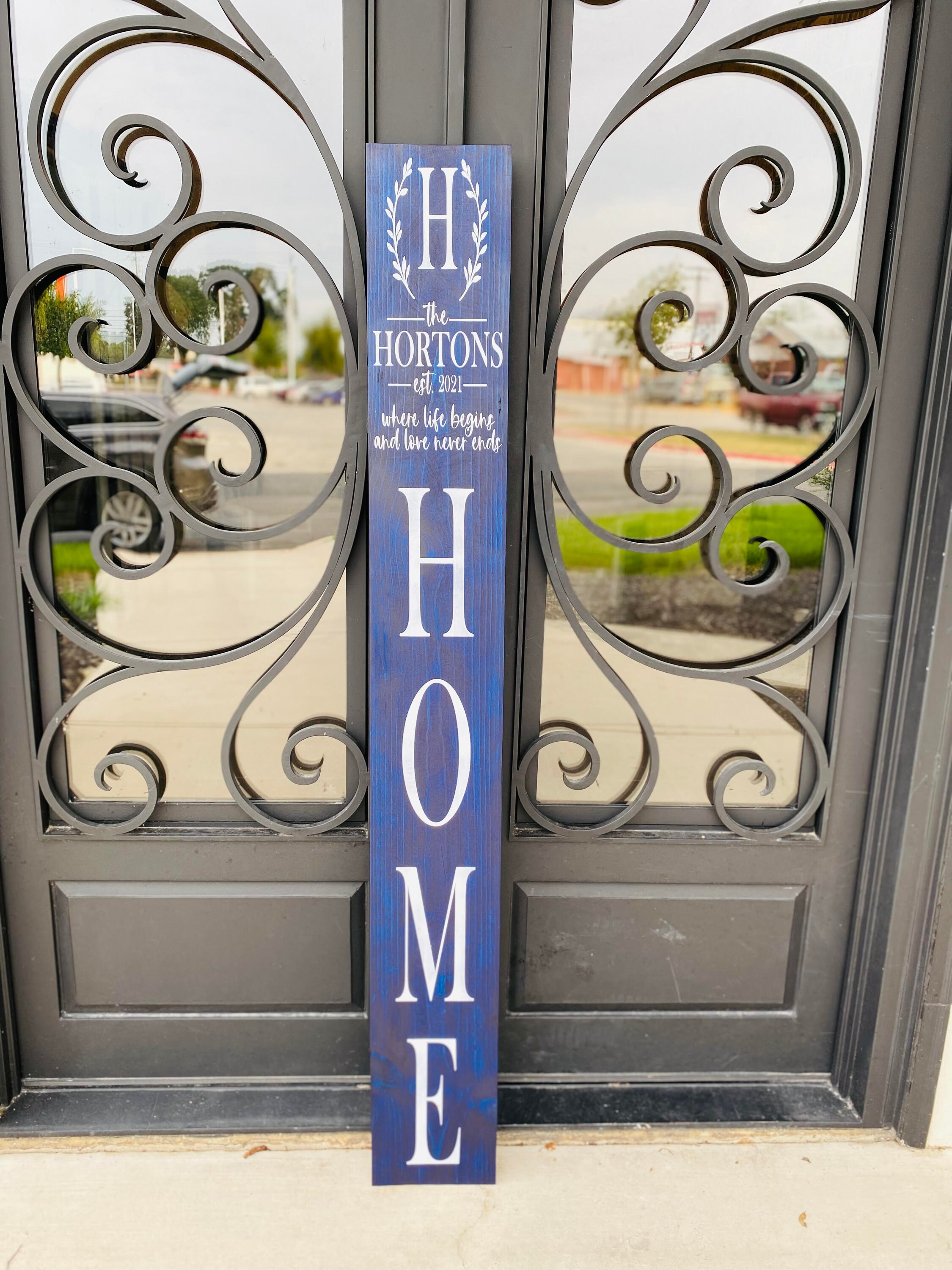 Modern Rustic Wood Sign Vertical Wooden Sign Customizable | Etsy