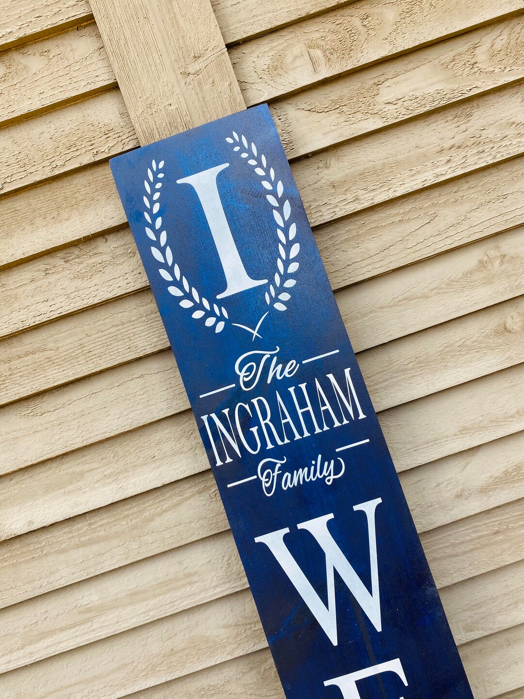 XL Available Welcome Sign, Welcome Sign for Front Porch, Vertical Wood ...