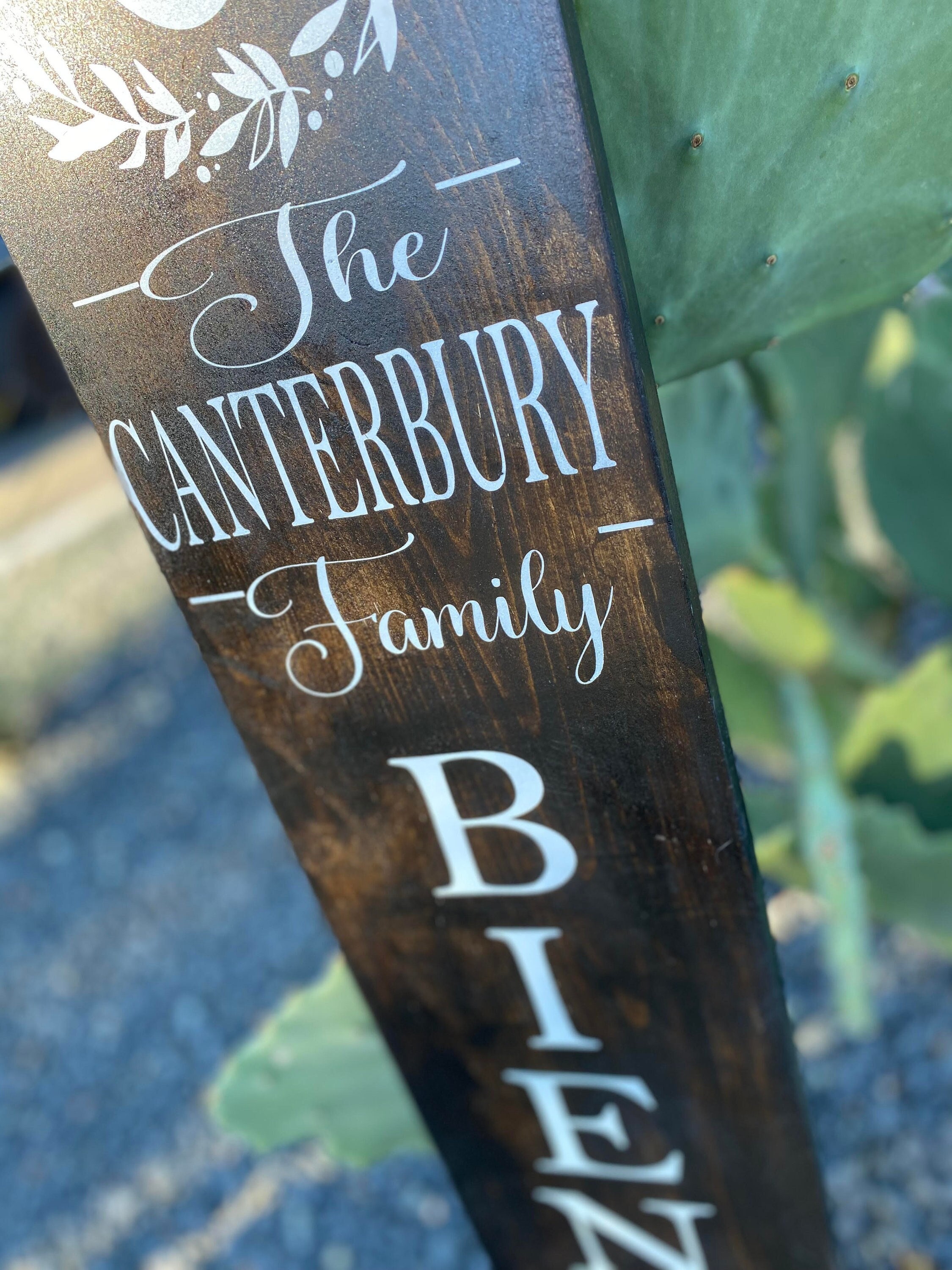 XL Available Welcome Sign, Welcome Sign for Front Porch, Vertical Wood ...