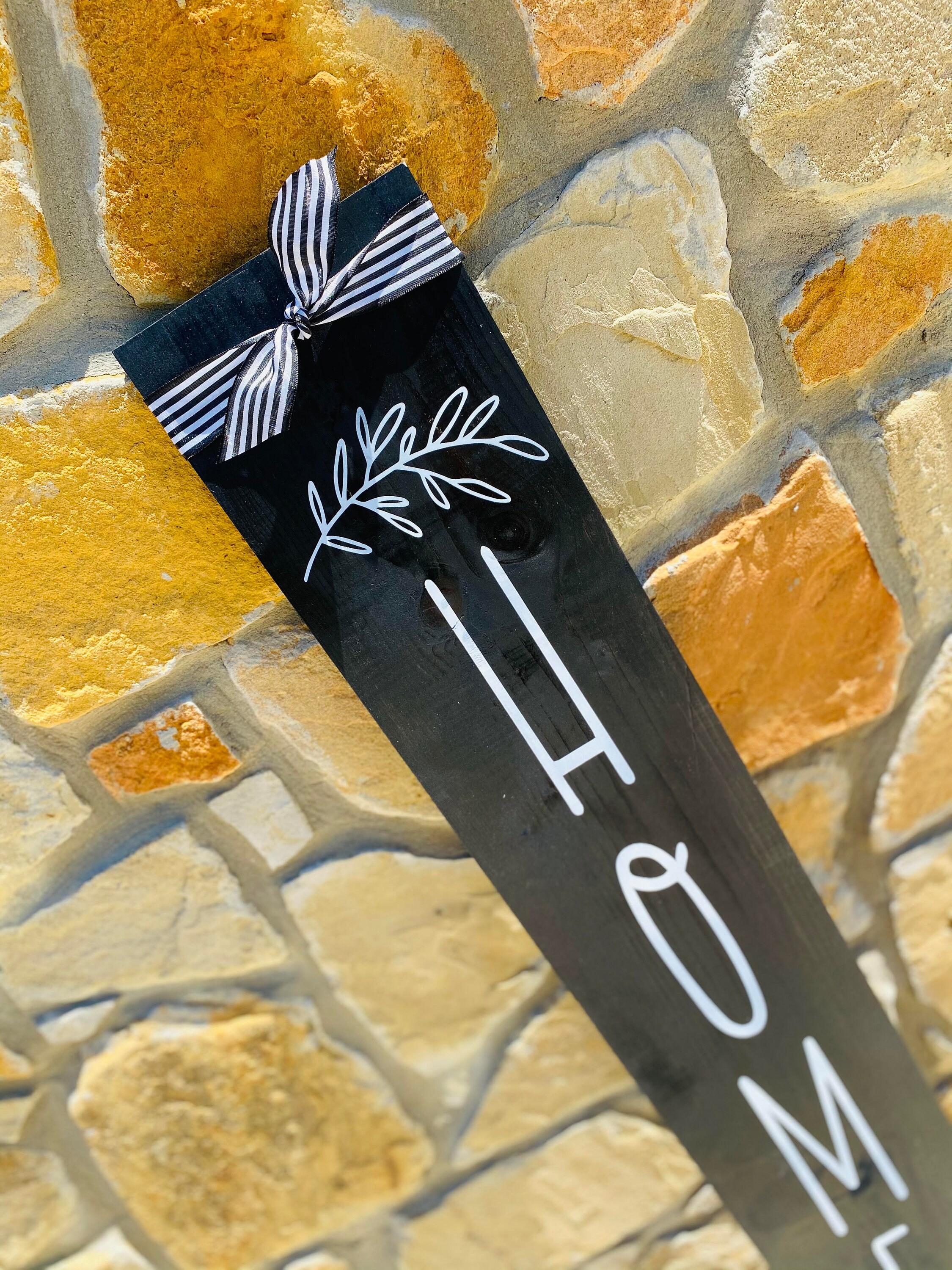 Front Porch WELCOME Sign, Vertical Wooden Sign, Customizable Last Name ...